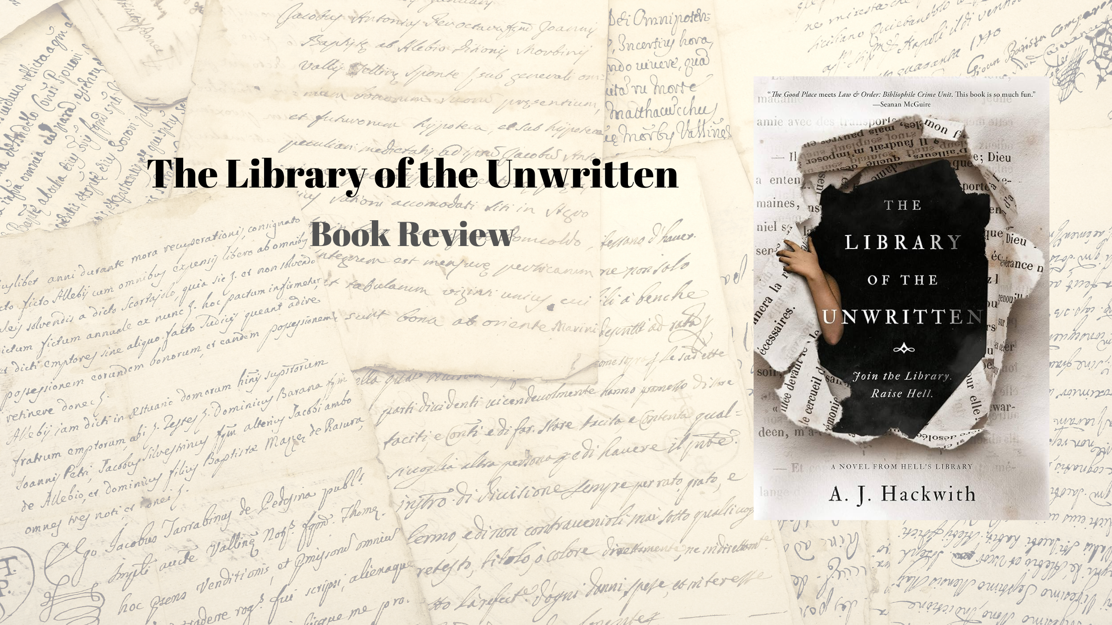 The Library of the Unwritten – Book Review – Author Natalina Reis